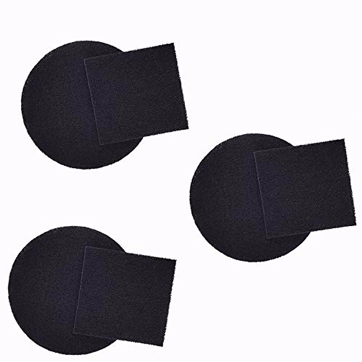 Aiboco 6 Pack Kitchen Compost Bin Charcoal Filters, Activated Carbon Refill Filter Sets for Counter Gallon Pail, Countertop Home Bucket Cleaner,7.25 Inches Round, 4.75 Inches Square