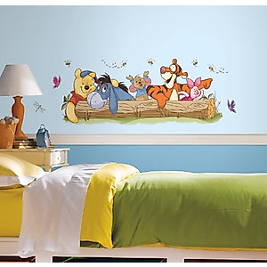 RoomMates RMK2553GM Winnie the Pooh and Friends Outdoor Fun Peel and Stick Wall Decal