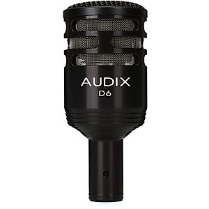 AUDIX D6 Cardioid Dynamic Kick Drum Microphone for Kick Drums and Bass Instruments