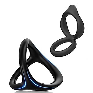 2pcs Penis Cock Rings for Men - Ring Soft Silicone Cock Rings Sex for Men - Men Erection Cock Ring Silicone Sex Toy for Men Couples Penis Ring for Men Sexual Wellness Hoodies ZH021