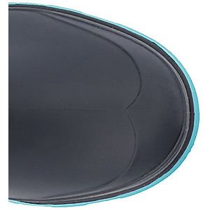 Kamik unisex-child Raindrops, navy/teal, 3 M US Little Kid