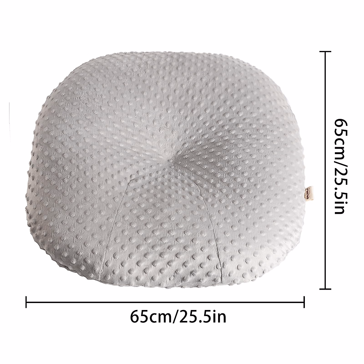 OWLOWLA Newborn Lounger Cover,Minky Removable Slipcover Fits Newborn Lounger for Baby Boy Girl(Silver Gray)