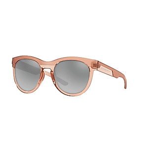 Native Eyewear Women's La Reina Polarized Round Sunglasses, Rose/Silver Reflex, 47 mm