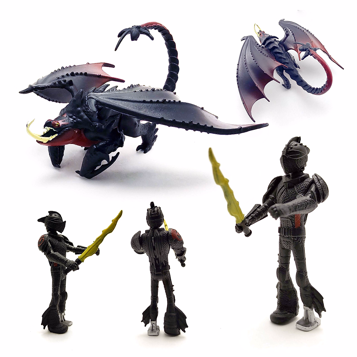 Toysvill Vikings & Dragon Toys Action Figures (Light Fury, Night Fury, Deathgripper, Monstrous Nightmare, Deadly Nadder, Hiccup, Astrid Hofferson, Snotlout Jorgenson) SET 8 PCS