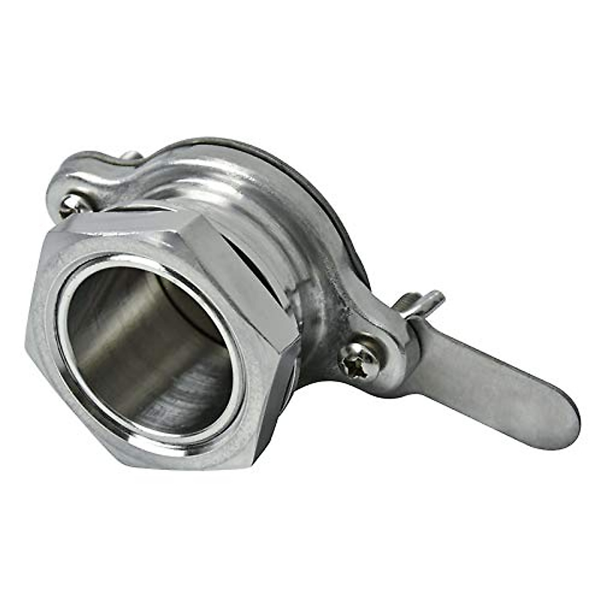 HNDTM Honey Gate Valve Honey Tap Stainless Steel Honey Gate Honey Bucket Accessories Honey Valve Tool Beekeeping Tool for Honey Extractor or Bottling Equipment