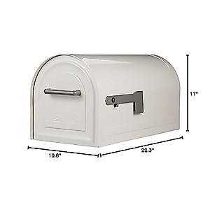 Gibraltar Mailboxes MB981W01 Reliant Locking Mailbox, Large, White