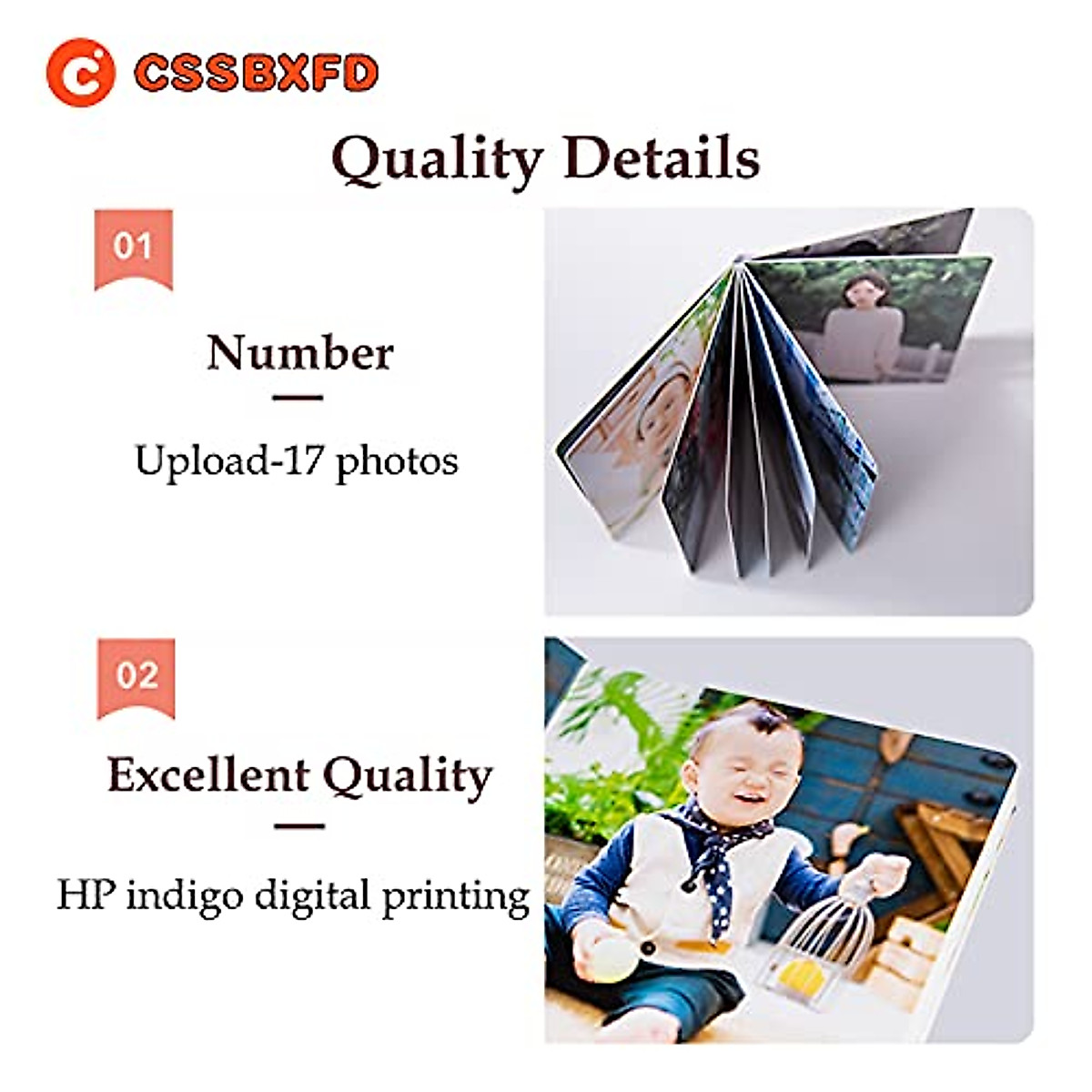 Personalized Memory Photo Album Book Custom Christmas Family Birthday Gifts for lovers kids friends idols