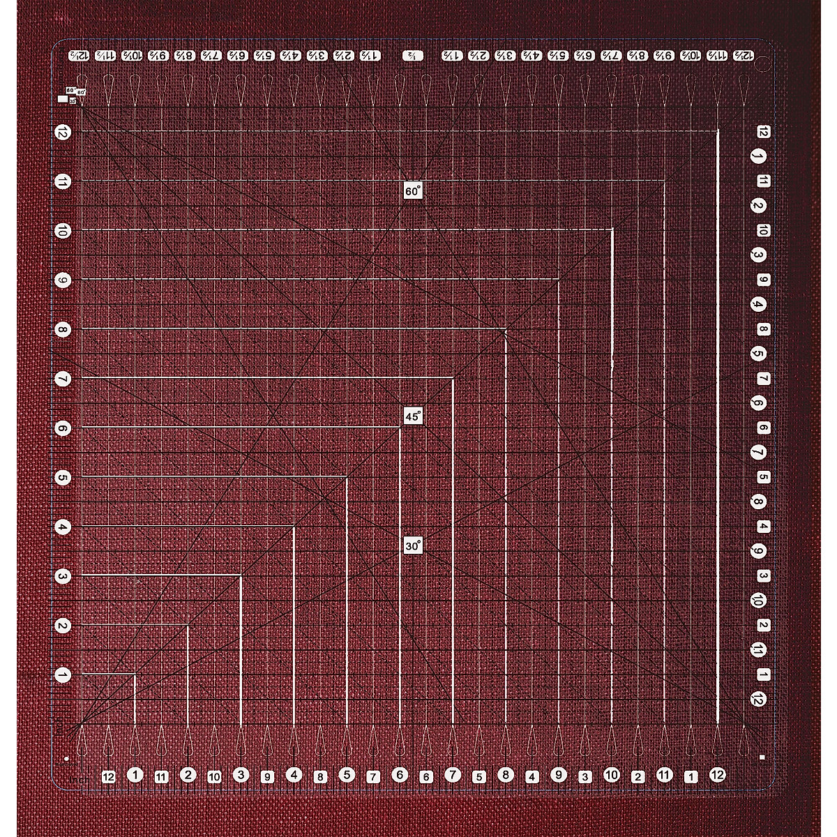 Quilting Ruler- 12.5 * 12.5" Slotted Rulers for Quilting and Sewing Quilt Strip Rulers for Fabric Precise Cutting