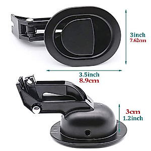 QQJ Recliner Handle Chair Release Lever Replacement Plastic Handle (6mm) Without Cable 2Pcs (2)