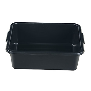 Vestil CSC-UB Utility Bin for The Food and Service Cart, Black Plastic, 7" x 15-1/2" x 21-3/4"