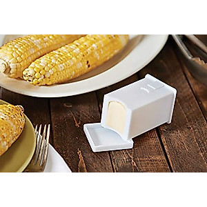 Fox Run Butter Spreader with Built-In Cover, Plastic