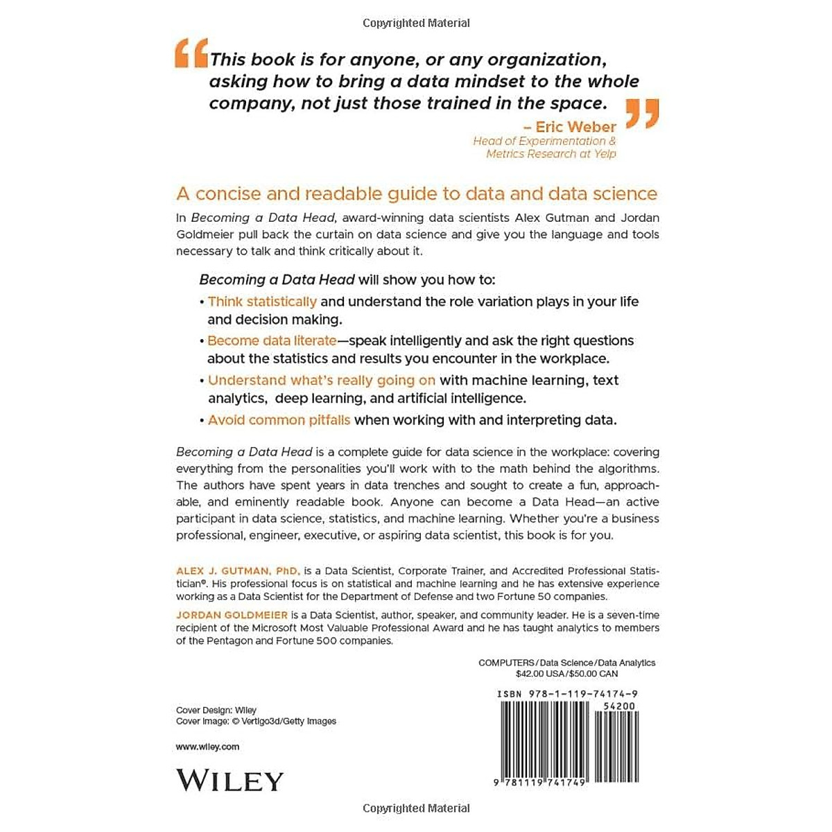 Becoming a Data Head: How to Think, Speak, and Understand Data Science, Statistics, and Machine Learning