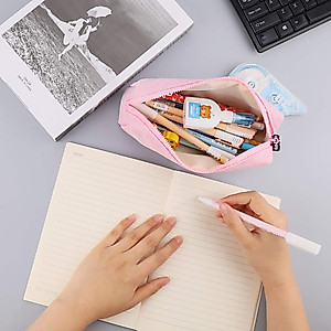 iSuperb Cotton Linen Pencil Case Student Stationery Pouch Bag Office Storage Organizer Coin Pouch Cosmetic Bag