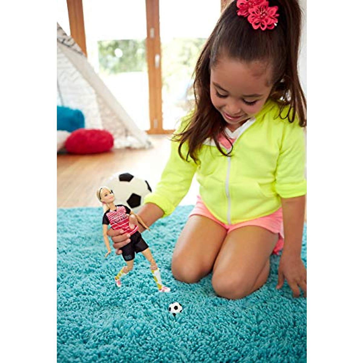 Barbie Made to Move Posable Soccer Player Doll