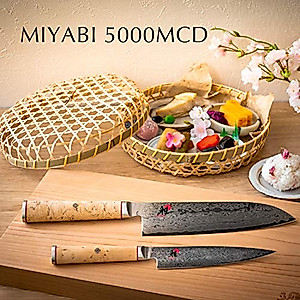 MIYABI 5000 MCD SANTOKU, Wood (34374-181)