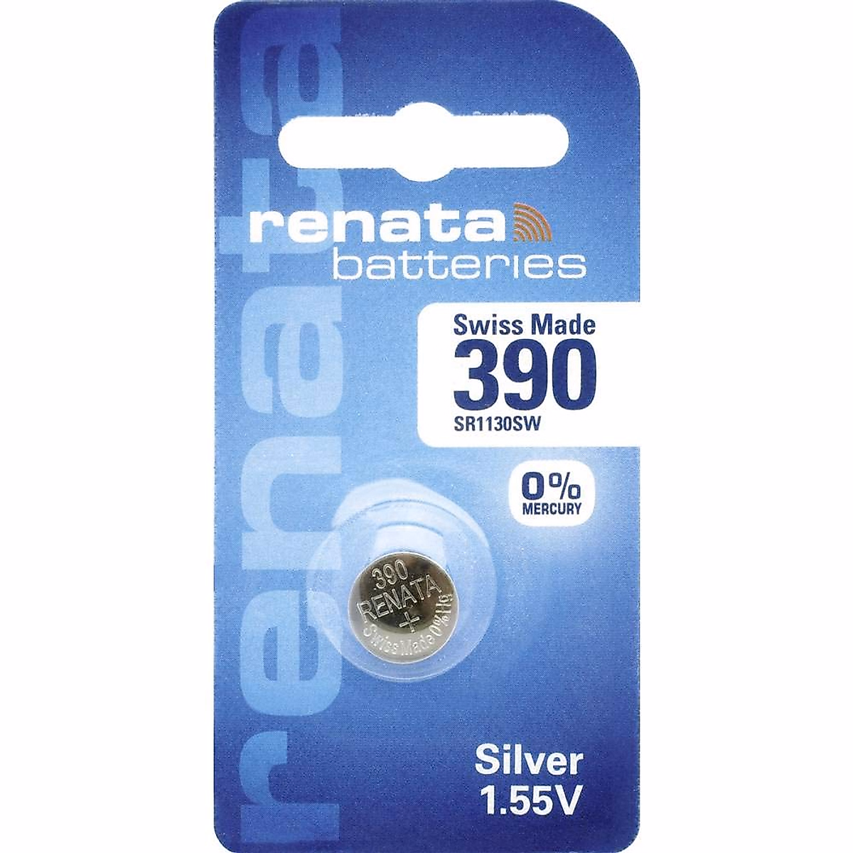 Silver Oxide Button Cell Battery 390 by Renata