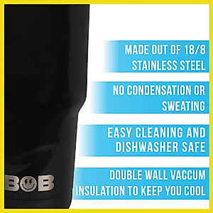 BOB THE COOLER CO 30Oz Tumbler (Black)