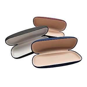 HSYMQ 3Pack Unisex Hard Shell Eyeglasses Protector Cases, Protective Case For Glasses