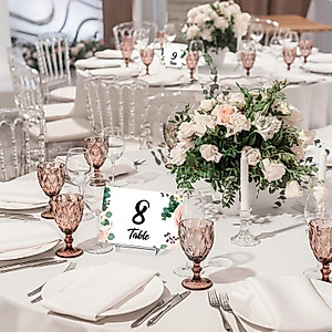 100 Pcs Acrylic Place Card Holders 2 Inch Table Number Holders Clear Place Stands Acrylic Display Stand for Wedding Dinner Home Party Events Decoration