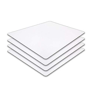 Commercial Grade White Cutting Board Mat NSF - 15 x 12 Inch, 4 Pack