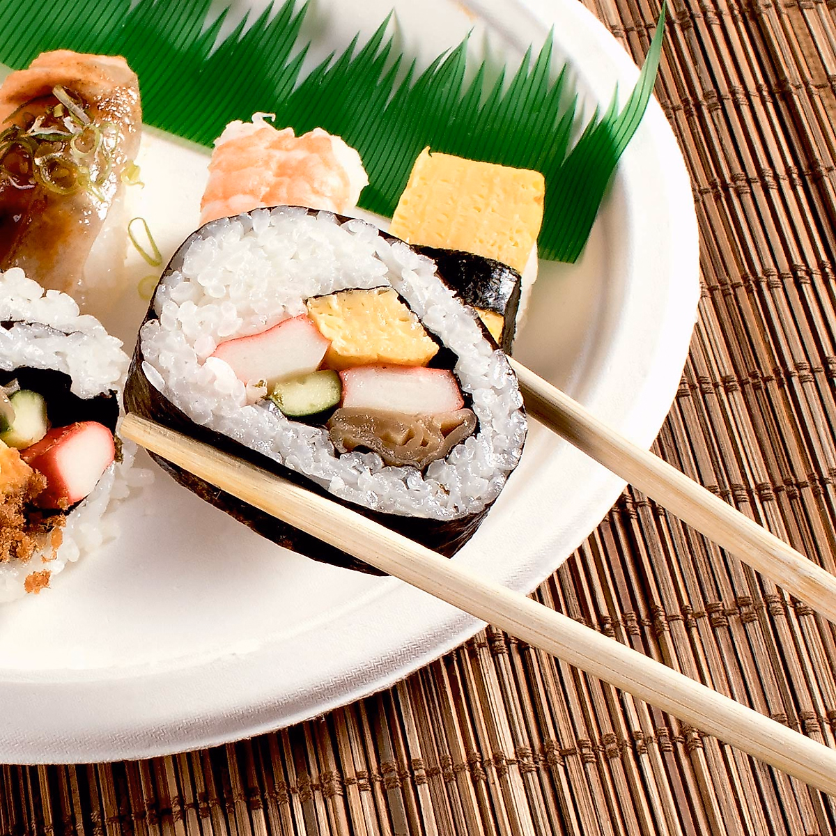 Karat U9001 9” Wrapped Bamboo Chopsticks (Pack of 1000 pairs)