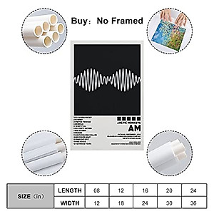 XINYA Arctic Poster Monkeys Am Poster Album Cover Posters for Room Aesthetic Canvas Wall Art Bedroom Decor 12x18inch(30x45cm)
