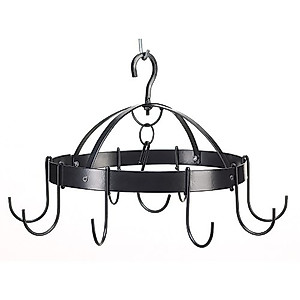 Gifts & Decor 57070366 Small Hanging COOKWARE Holder, Black