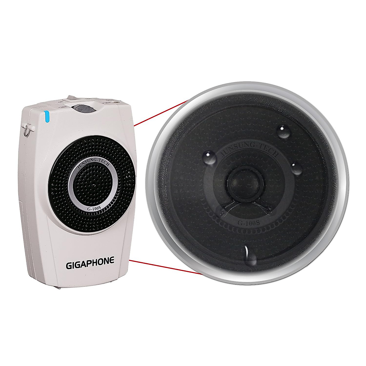 gigaphone G100S 30W Portable Voice Amplifier with Microphones