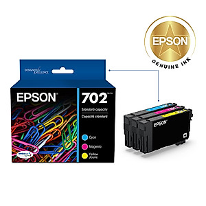EPSON T702 DURABrite Ultra -Ink Standard Capacity Color Combo Pack (T702520-S) for select Epson WorkForce Pro Printers