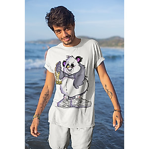 Jordan 4 OREO Panda Chain Shirt to Match Sneakers Men's Tee, T-Shirt to Match Jordan 4s Hip-Hop Streetwear T-Shirt Green