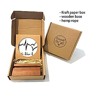 Gocolt Inspirational Quotes Desk Decor "Faith-Hope-Love" Decorative Gift Office Study Desk Ornament Encouraging Cheer Gift Office Inspiration Positive Plaque With Wooden Stand For Cowoker Motivational Sign For Birthday