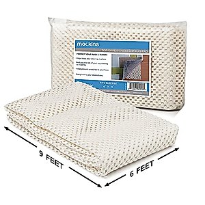 Nevlers Non Skid Rug Pad 6x9 ft | Extra Thick Rug Gripper | Premium Non Slip Rug Pads | White Runner Rug Pad |Reversible Area Rug Pad Gripper | Anti Slip Rug Pad |Customizable Rug Mats for Under Rugs