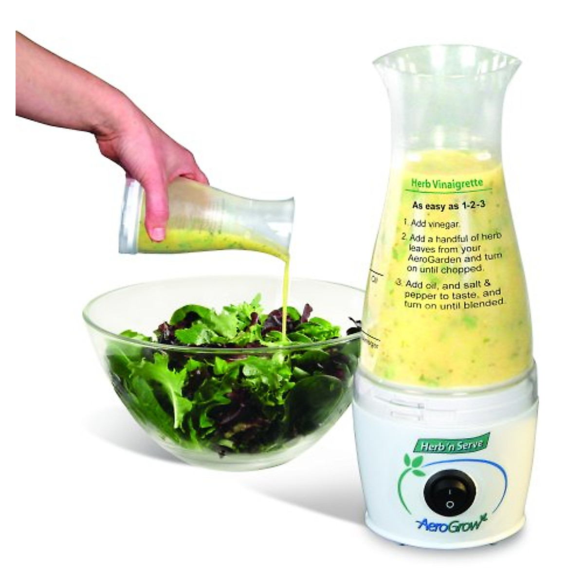 Miracle-Gro AeroGarden Herb 'n Serve Fresh Herb Vinaigrette and Marinade Maker