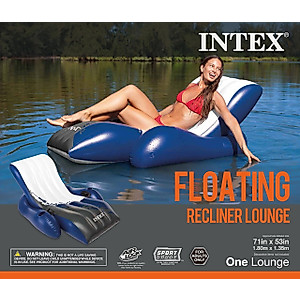 INTEX Floating Recliner Inflatable Swimming Pool Lounge