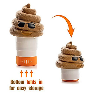 XY-WQ Chlorine Floater, Floating Pool Chlorine Dispenser (Emoji), Fits 1 and 3 Inch Tablets - Suitable Large and Small Pools, Hot Tub, Spa