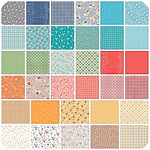 Riley Blake Farm Girl Vintage Scrap Bag (Approx 2 Yards) by Lori Holt Fabric cuts DIY Quilt Fabric