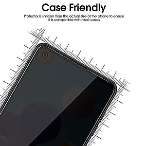 [2 Pack] for Samsung Galaxy A21/A21S Privacy Screen Protector, [Full Coverage] Anti Spy HD Clarity 9H Tempered Glass Screen Protector, Scratch Resistant, Bubble Free, Easy Insall, Case Friendly (6.5 Inch)