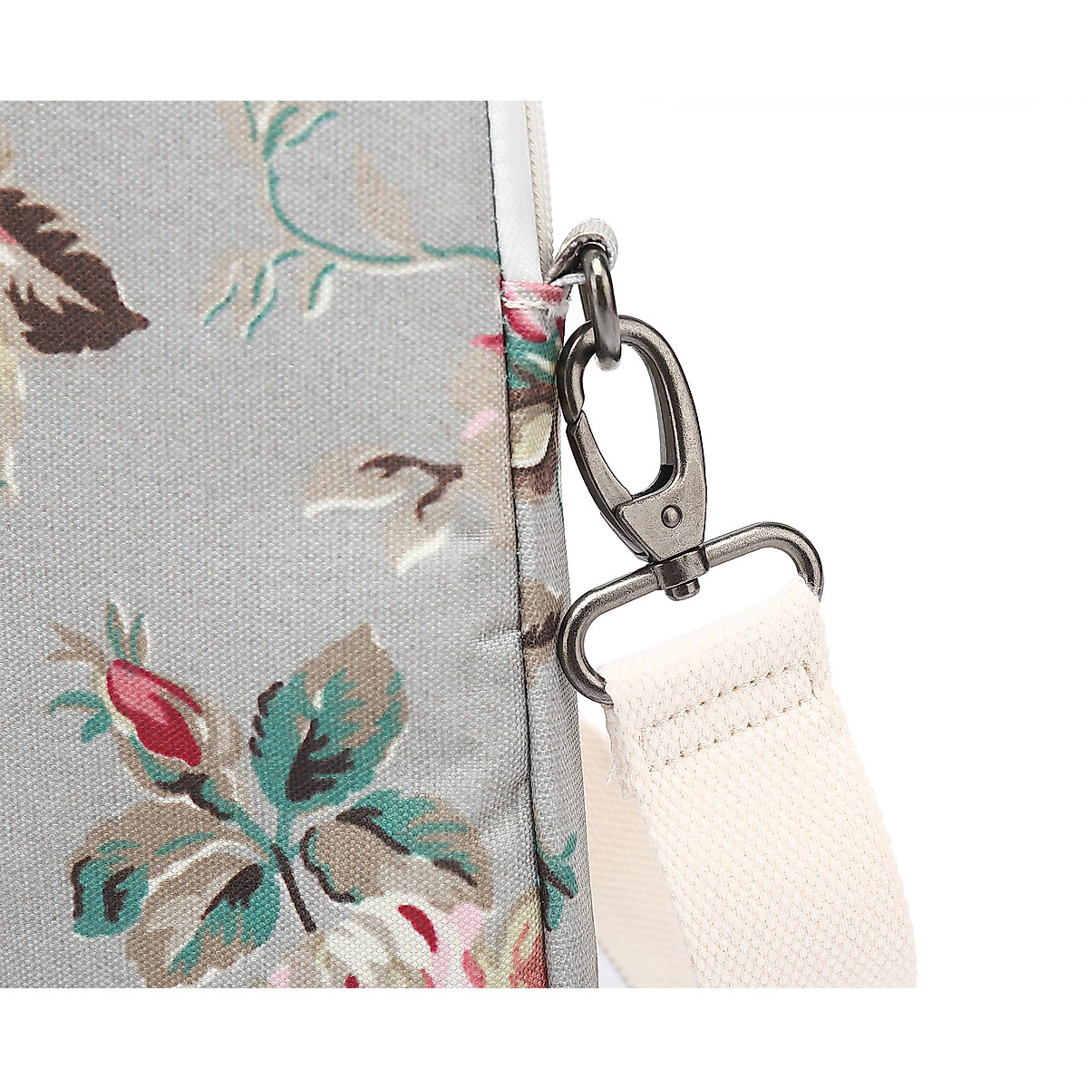 Canvaslove Rose Pattern Water Resistant Laptop Shoulder Messenger Bag for MacBook Pro 16 inch,15.6 inch and 15 inch-16 inch Laptop