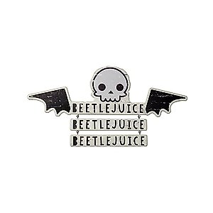 Spirit Halloween Beetlejuice Bat Skull Three-Piece Sign | Officially Licensed | Home Décor