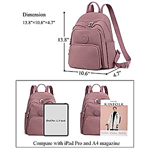 Collsants Small Nylon Backpack for Women Mini Backpack Purse Teen Girl Fashion Backpack Small Travel Bag Daypack(dark blue)