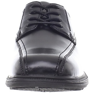 Nunn Bush Men's Bartole Street Bicycle Toe Oxford Lace Up with KORE Slip Resistant Comfort Technology, Black, 11 X-Wide US