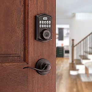 Kwikset Home Connect 620 Smart Lock Deadbolt with Z-Wave Technology, Works with Ring Alarm, Samsung Smartthings and More, Z-Wave Hub Required, Traditional Design in Venetian Bronze