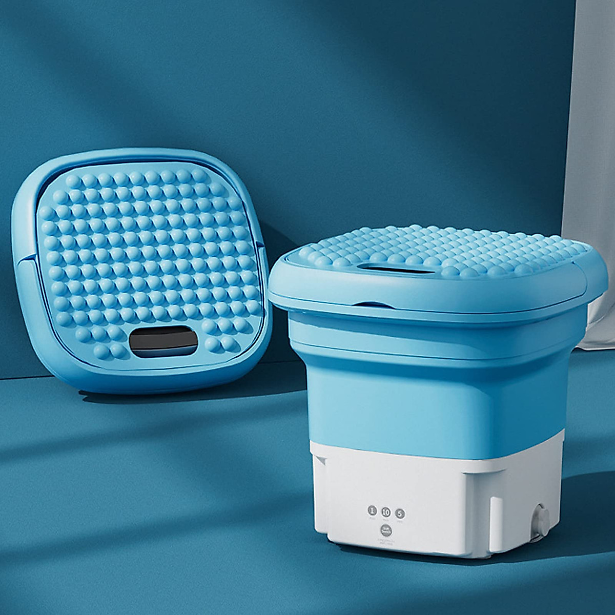 YEmirth Mini Baby Washing Machine, Travel Washing Machine 3 Modes Deep Cleaning Half Automatic Washing And Drying In One Energy Saving, Folding Portable Mini Washing Machine For Home Hotel Rv