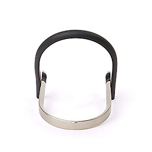 Umbra Udock Tablet/Phone Holder, Phone Easel/Tablet Easel -- Great For Kitchen, Props Up Your Screen So You Can Follow Along With Recipes, Read/Watch Online Content, Black/Nickel Finish