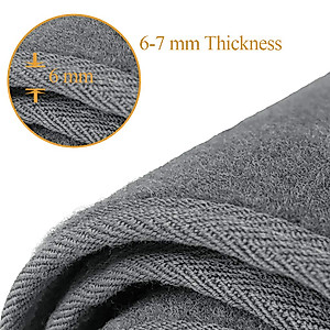 Dash Cover Mat Custom Fit for Ford E150 E250 E350 E450 Econoline Cargo Van,Dashboard Cover Pad Carpet (Dark Gray) J39