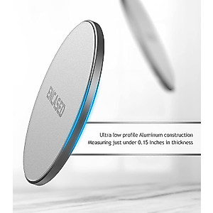 ENCASED Magnetic Mount-Anywhere iPhone Disks (2 Pack) Designed for MagSafe, Stick On Phone Holder - Great for Car, Home, Office, RV and More (Adhesive Backed / 0.15" Ultra Slim Design)