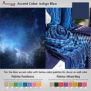 Ameriwood Home Aaron Lane 4 tier Bookcase with Sliding Glass Doors, Blue