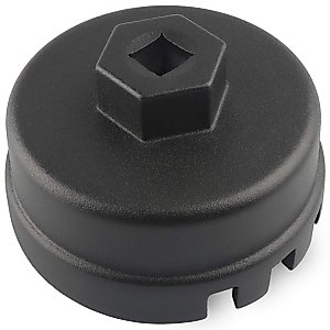 Oil Filter Wrench Removal Tool 64MM 14 Flute, Compatible with Toyota Lexus Scion 1.8L - 2009-2017 Corolla, 2009-2013 Matrix, 2010-2017 Prius/Plug-In/Prime/Prius V, 2011-2017 CT200h, 2008-2014 xD