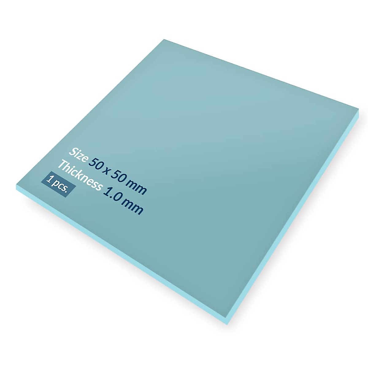 ARCTIC TP-2 (APT2560): Performance Thermal Pad, 50 x 50 x 1.0 mm (1 Piece) - Thermal pad, Excellent Heat Conduction, Low Hardness, Ideal Gap Filler, Easy Installation, Safe handling - Blue