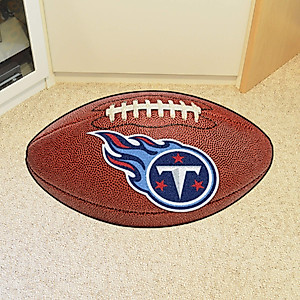 FANMATS - 5863 NFL Tennessee Titans Nylon Face Football Rug 22"x35"